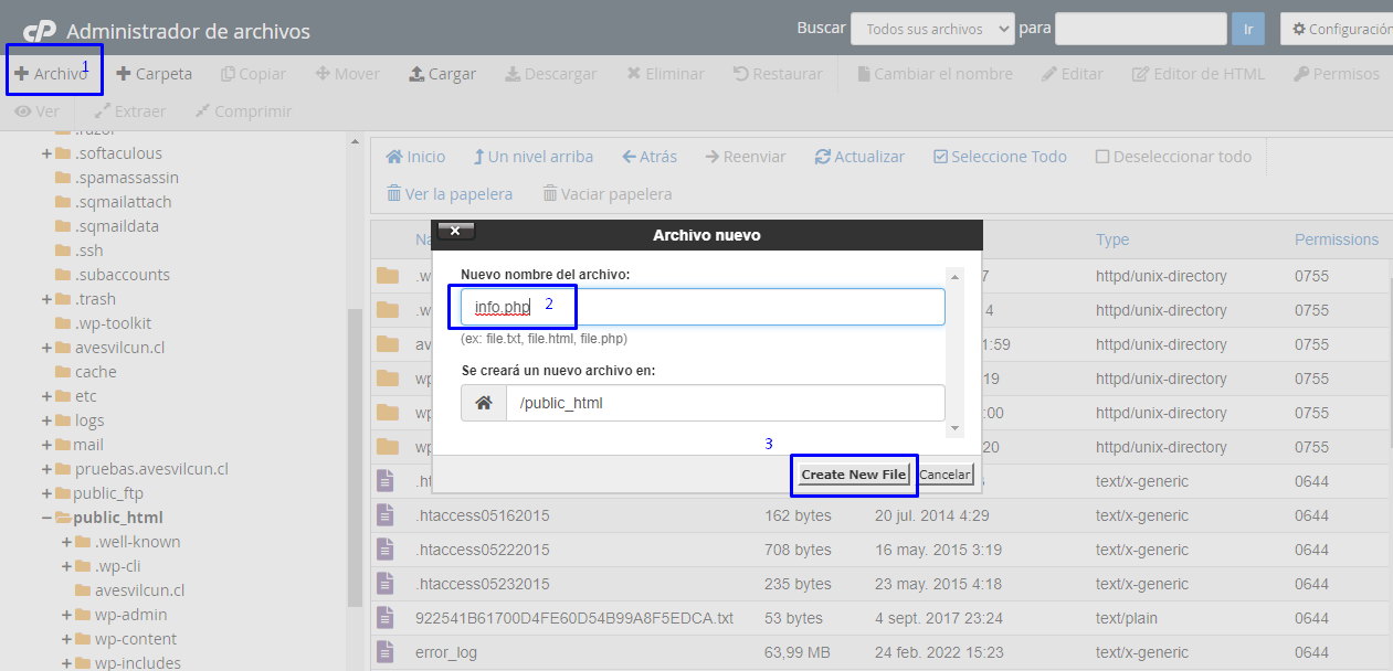 Cómo crear un info php - Hostingnet